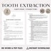 Tooth Extraction Consent Form Template - Editable Dental Forms, Word ...