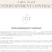 Customizable Entertainment Contract Template - Event Performance ...