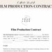 Film Production Contract Template - Professional, Editable, Instant ...
