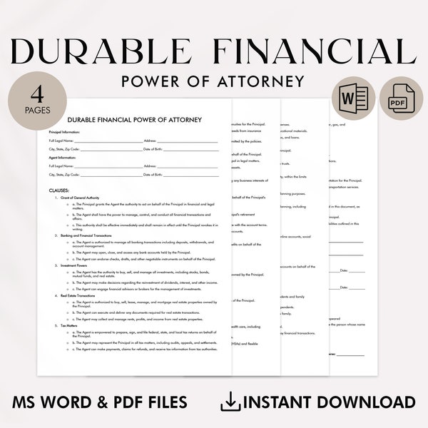Power of Attorney Kit - Etsy