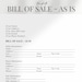As is Bill of Sale, Bill of Sale, Bill of Sale Template, Bill of Sale ...