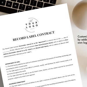 Complete Record Label Contract Template - Exclusive Rights, Royalties ...