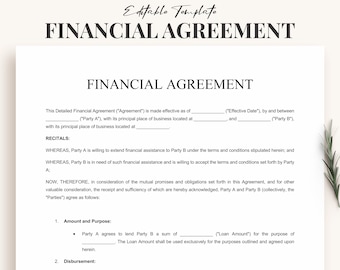 Contract & Agreement Templates - Etsy