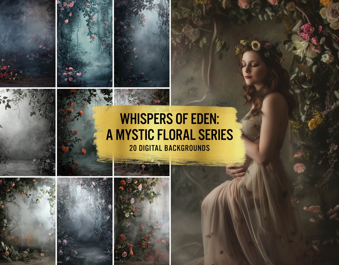 Photography Backdrops - High Quality - 300 DPI - Floral Wall Backdrop ...