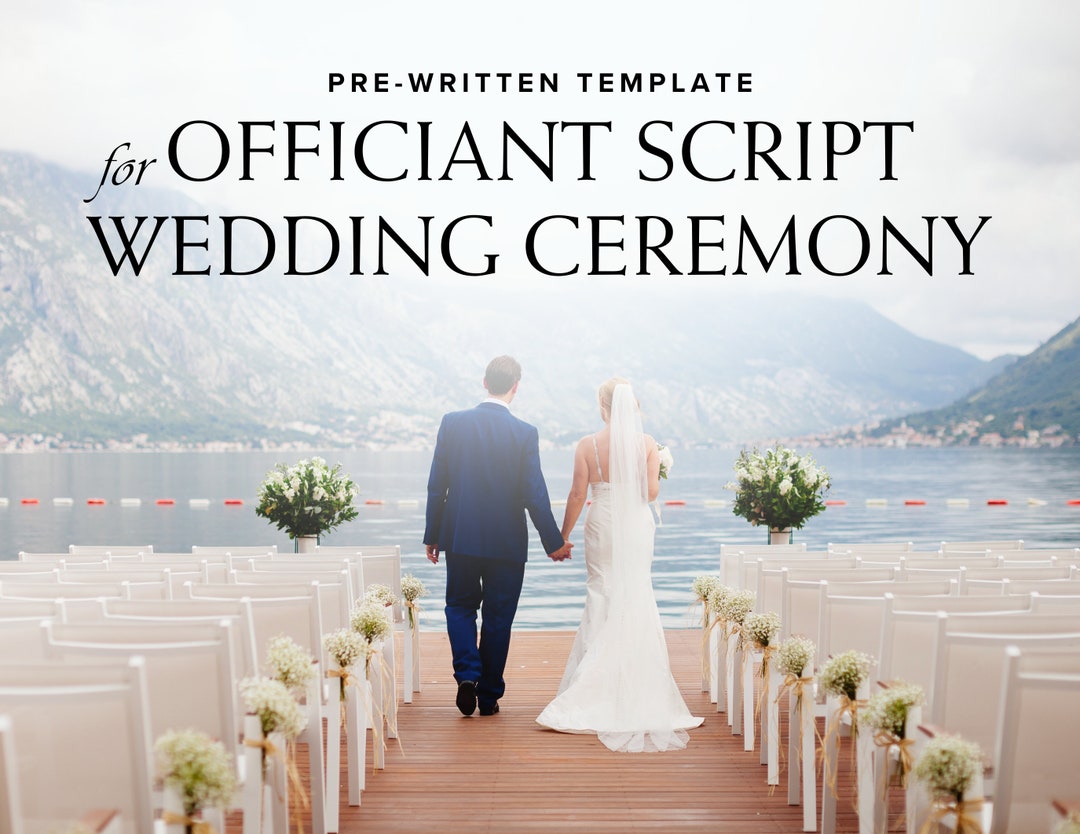 Captivating Pre-written Officiant Script - Personalized Wedding ...