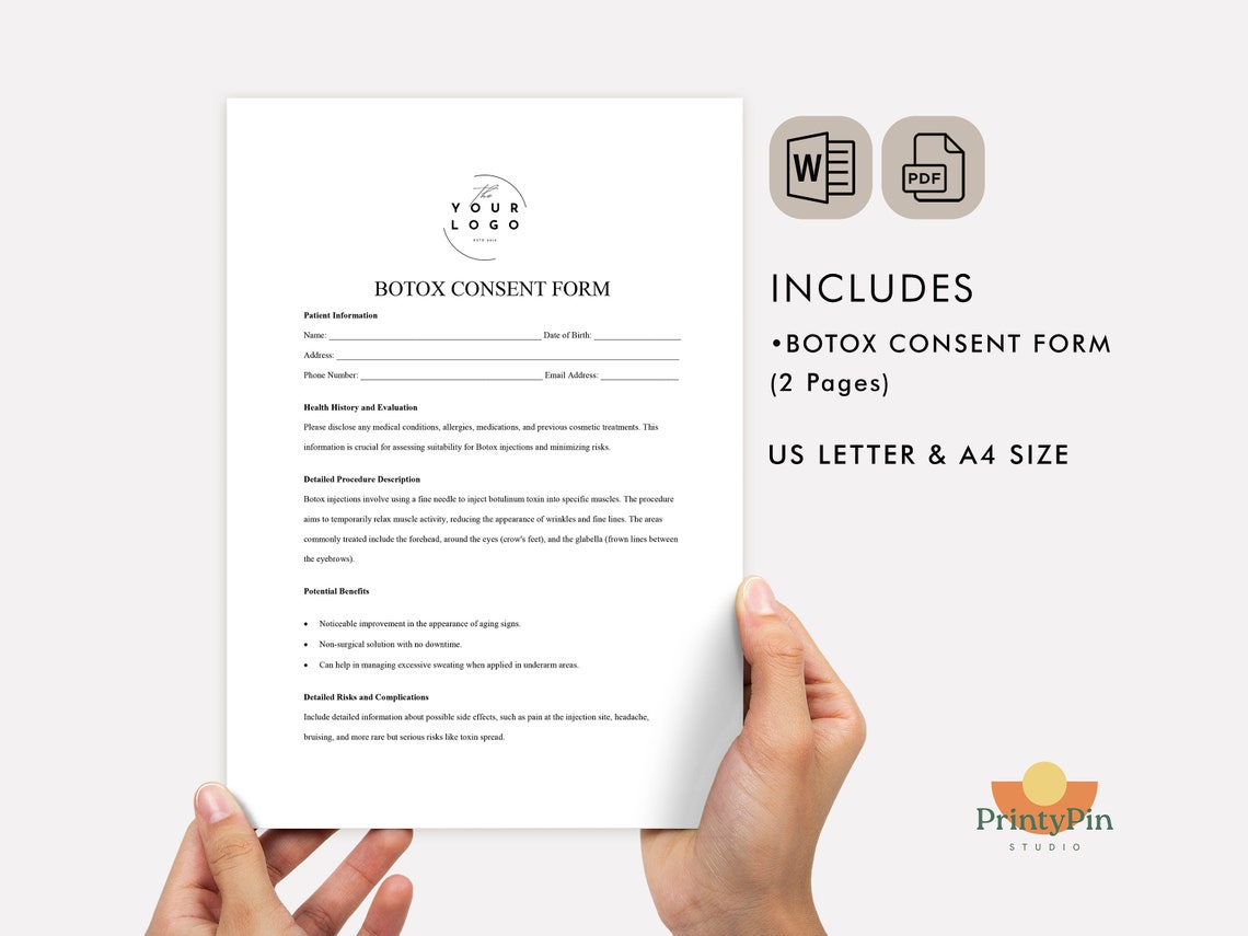 Botox Consent Form Template - Customizable Beauty Clinic Forms ...