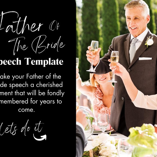 Father of the Bride Speeches - Etsy