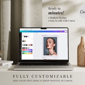 Modeling Comp Card Template Canva, Model Comp Card, Fashion Model Zed ...