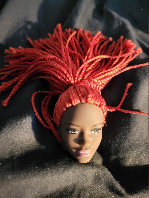Barbie Head Red Locks | Etsy