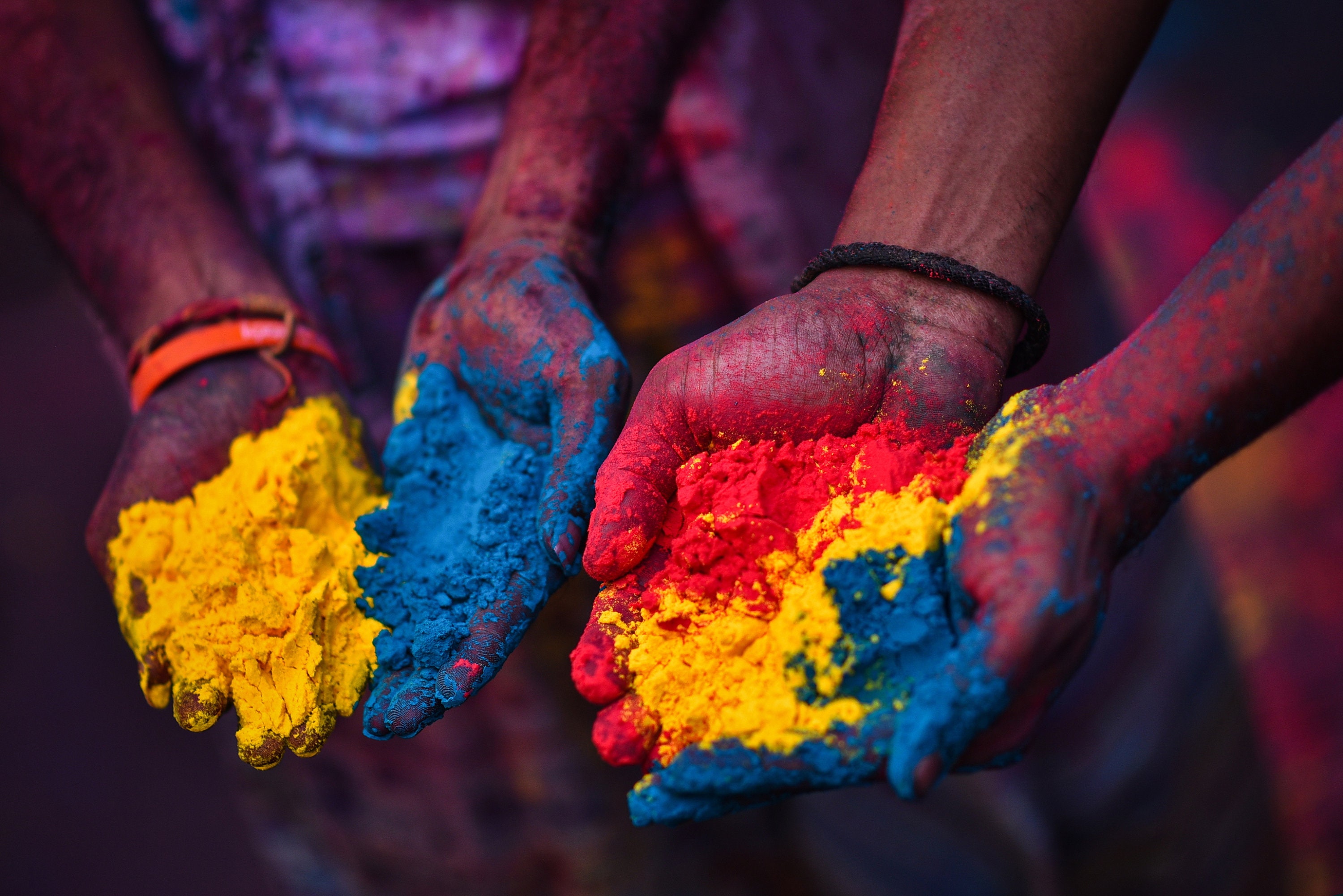 10 Brilliant Color Holi Powder, Powder for Photograpy, Color Party ...