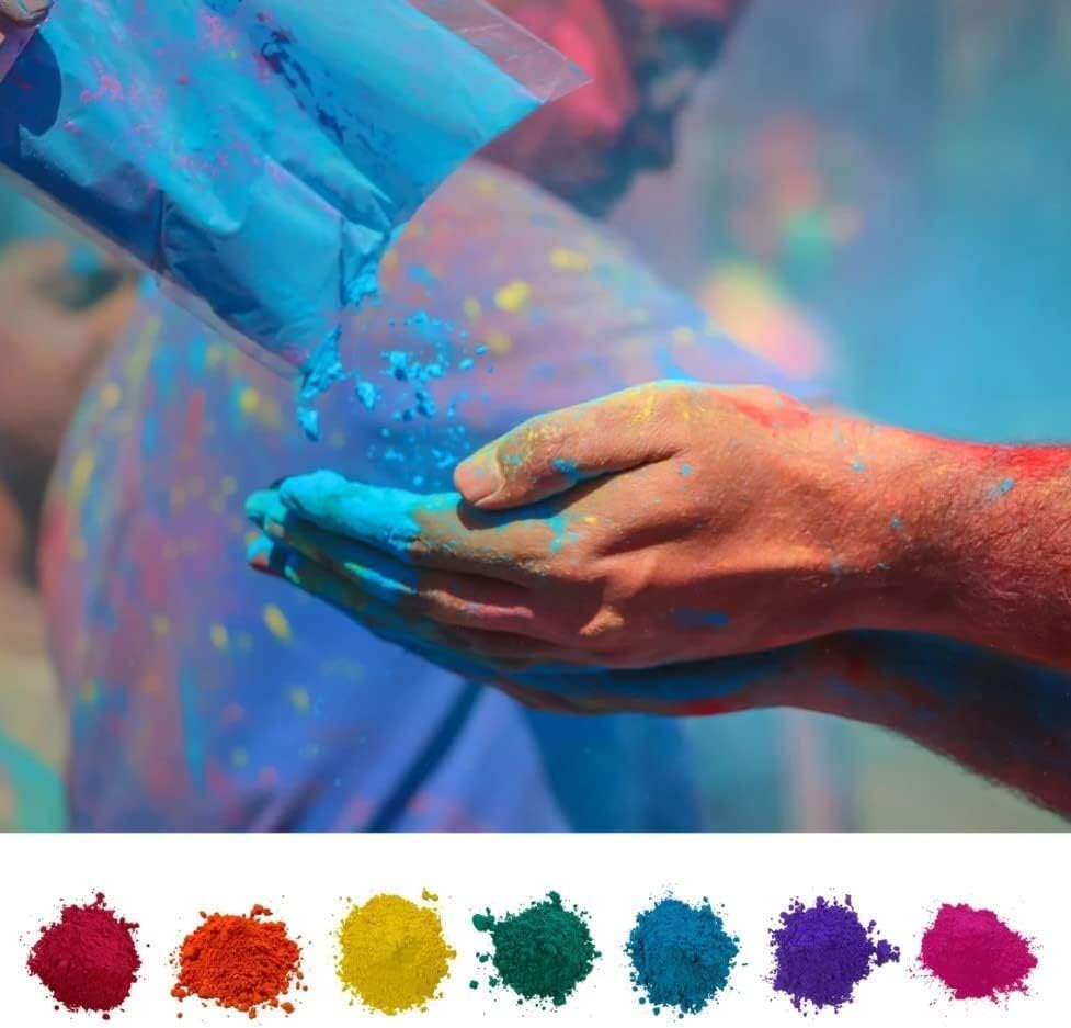 10 Brilliant Color Holi Powder, Powder for Photograpy, Color Party ...