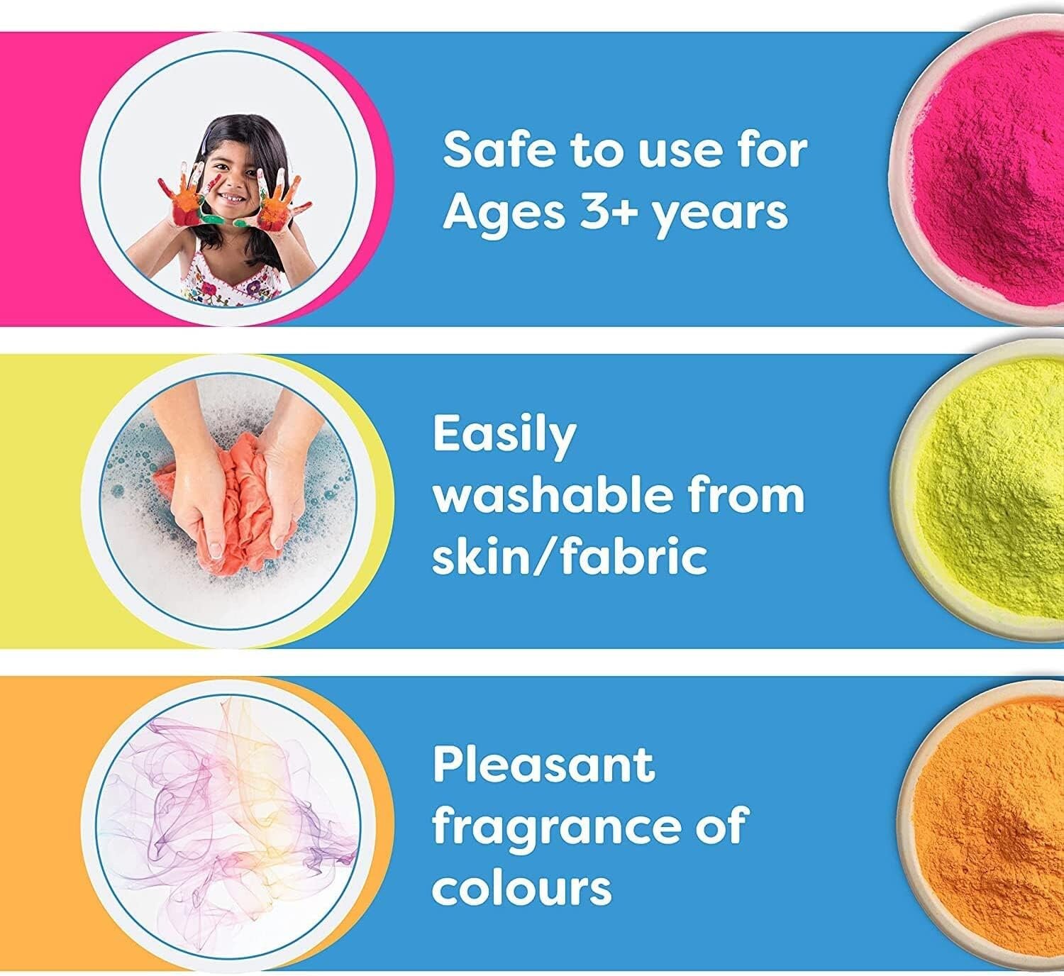 10 Brilliant Color Holi Powder, Powder for Photograpy, Color Party ...