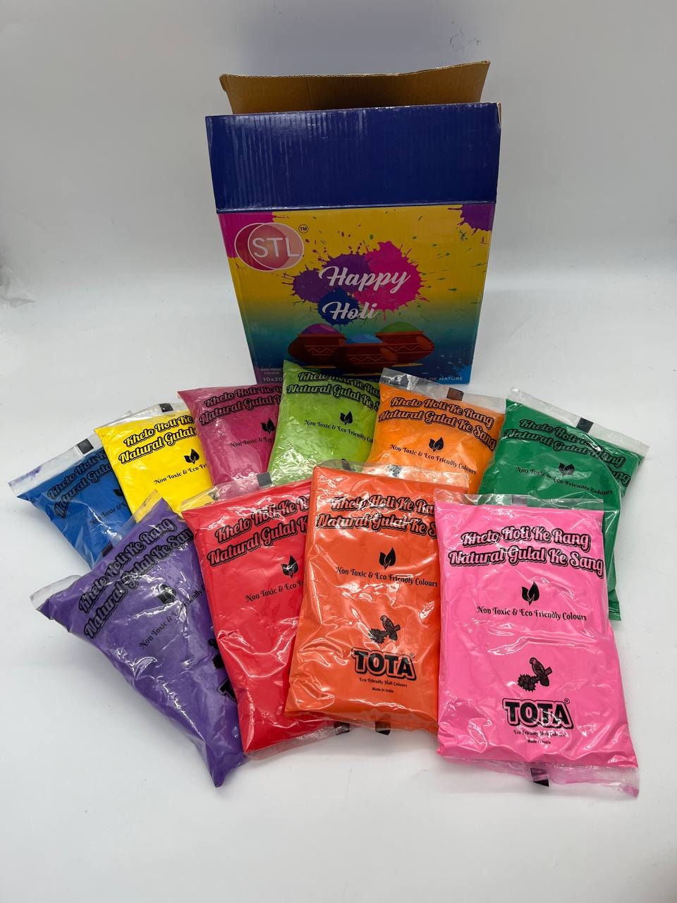 10 Brilliant Color Holi Powder, Powder for Photograpy, Color Party ...