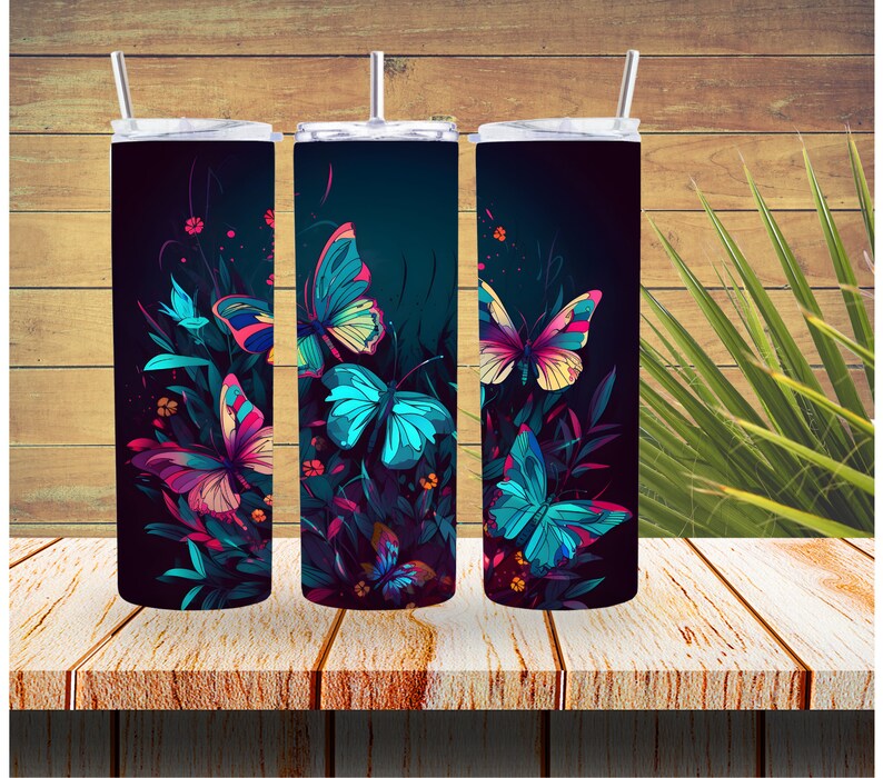 COLORFUL BUTTERFLY 20oz WRAP - Etsy
