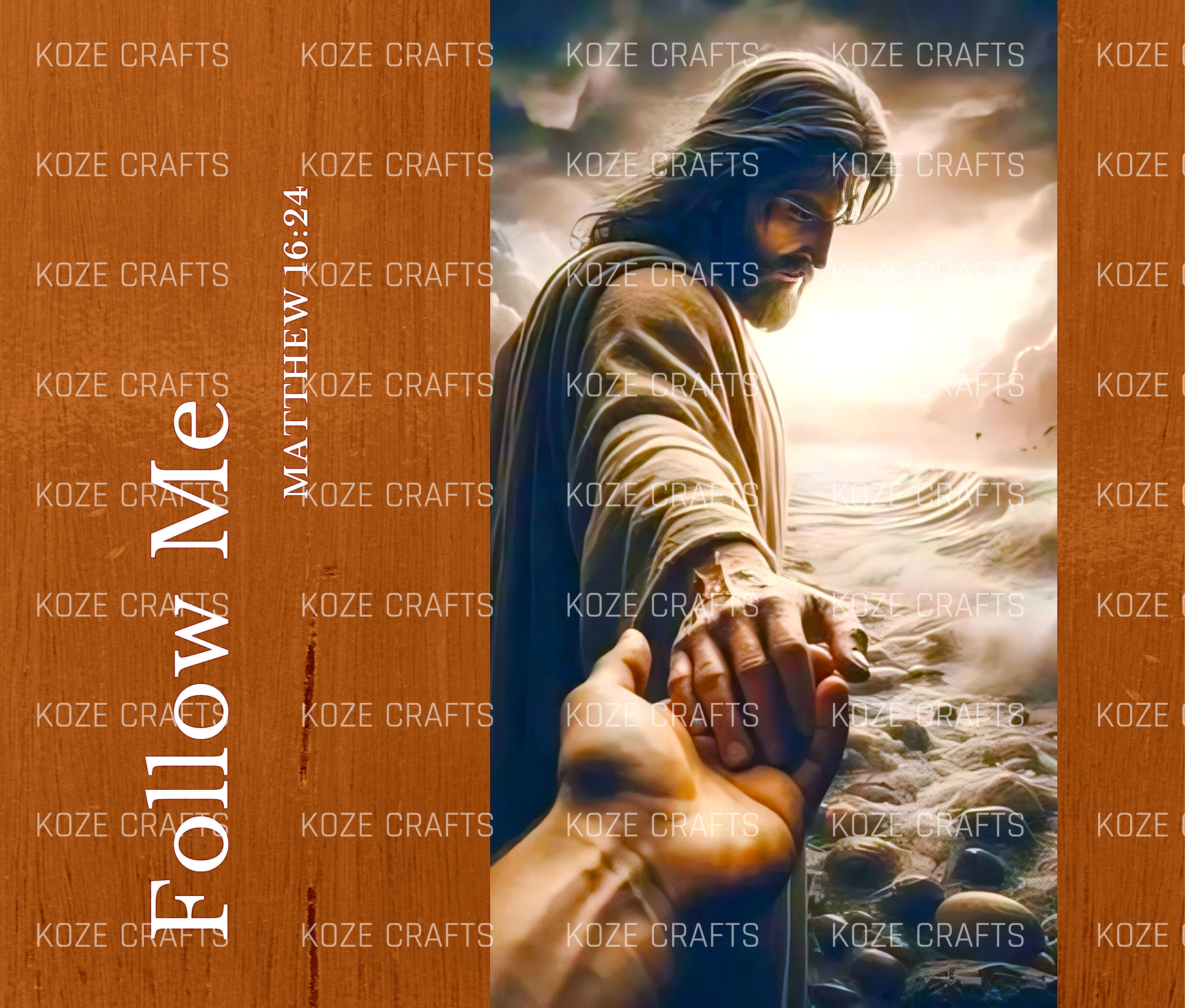 JESUS Follow Me Bible Verse 200z Skinny Sublimation Tumbler - Etsy