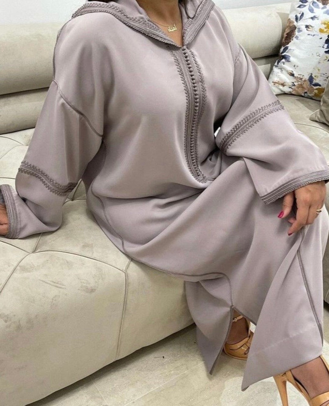 Jellaba Marocain Djellaba Robe Marocaine Pour Femme Arabe Robe Abaya ...