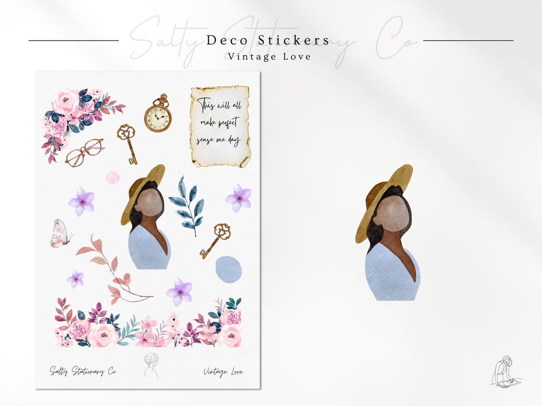 VINTAGE LOVE - Deco Stickers | Planner Stickers | Functional and ...