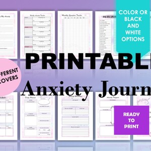 PRINTABLE Anxiety Journal - Etsy