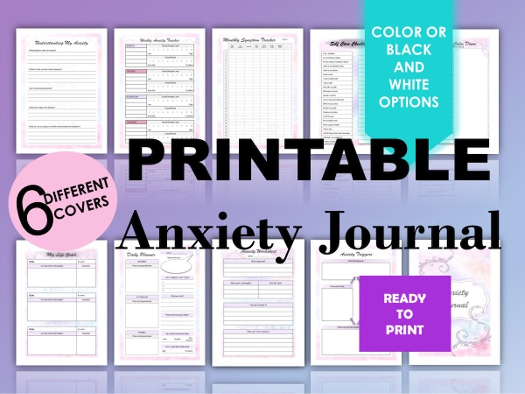 PRINTABLE Anxiety Journal - Etsy