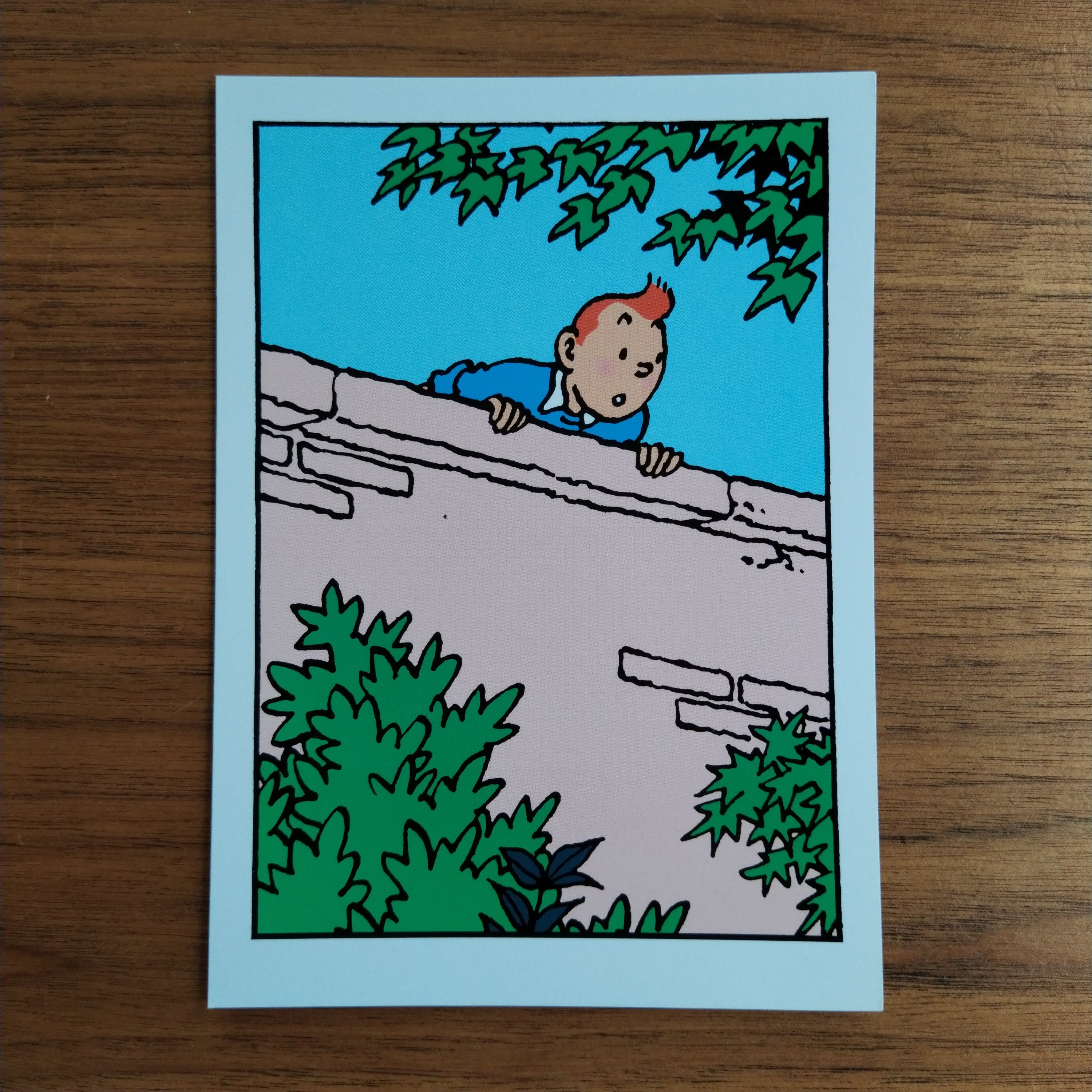 Folded Cards Tintin Illustrations Set of 4 - Etsy
