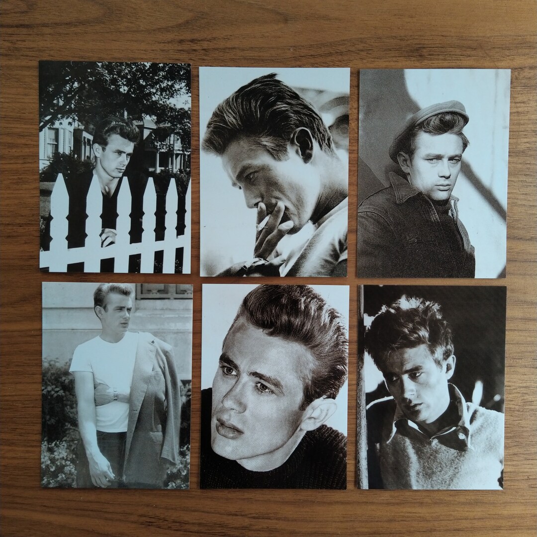 James Dean Postcards Set of 6 - Etsy