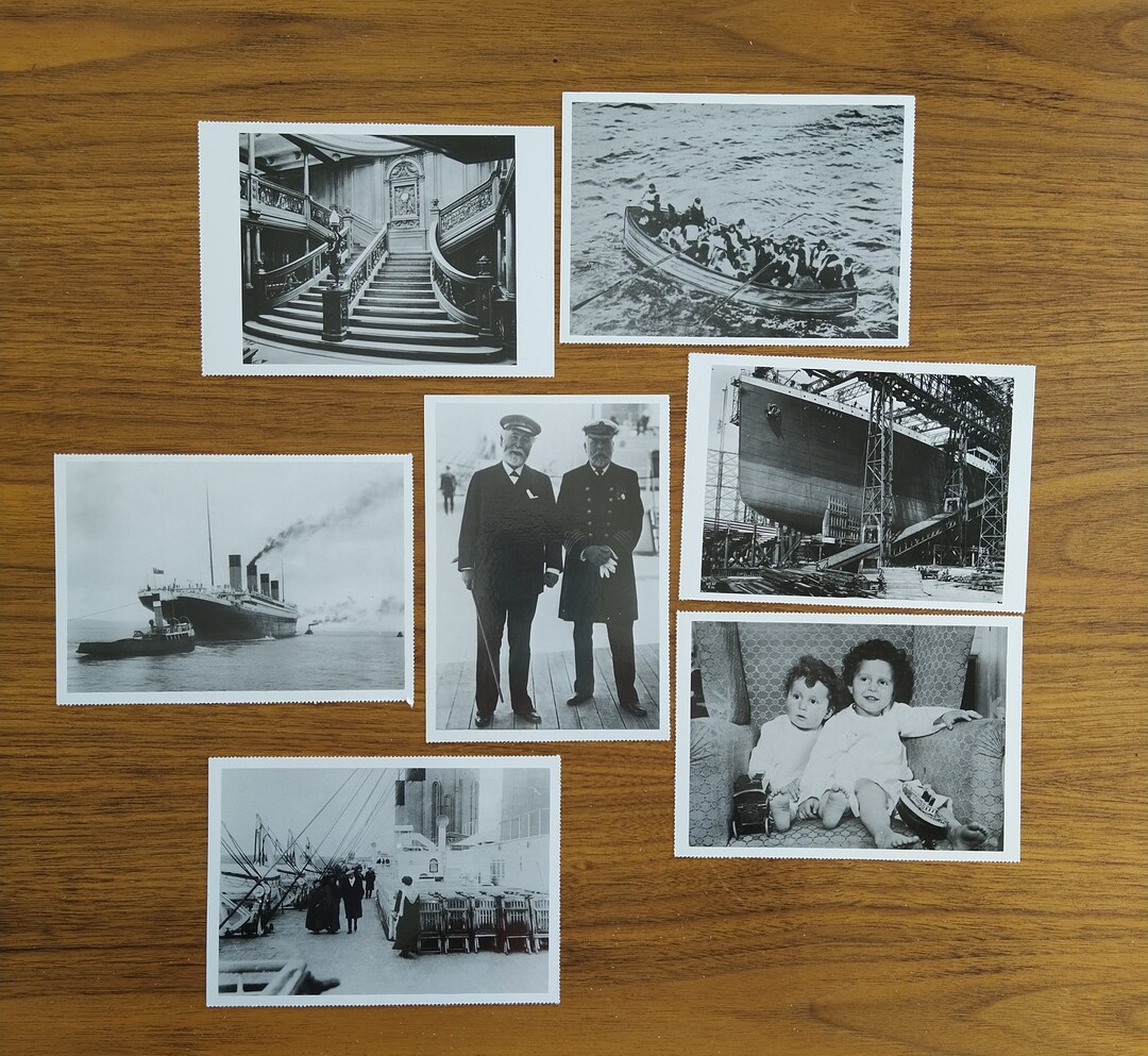 Titanic Postcards Set of 7 - Etsy