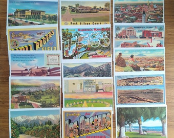 Route 66 State Map Postcards Set of 9 4x6 - Etsy