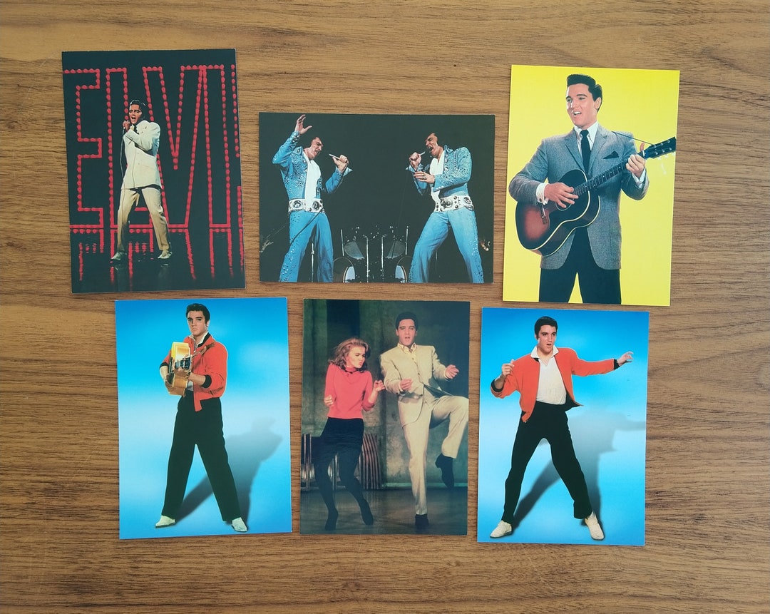 6 Elvis Presley Postcards Etsy