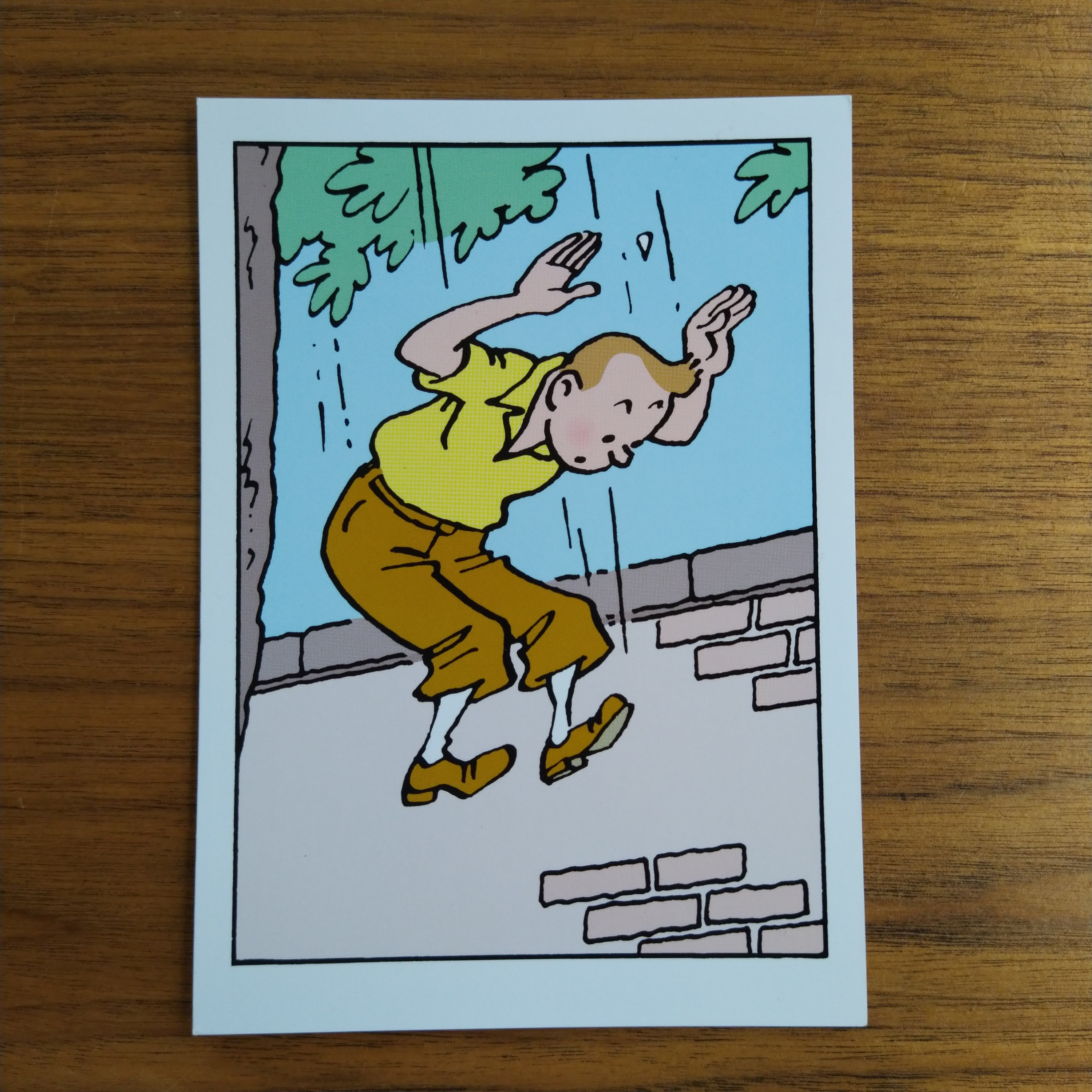 Folded Cards Tintin Illustrations Set of 4 - Etsy