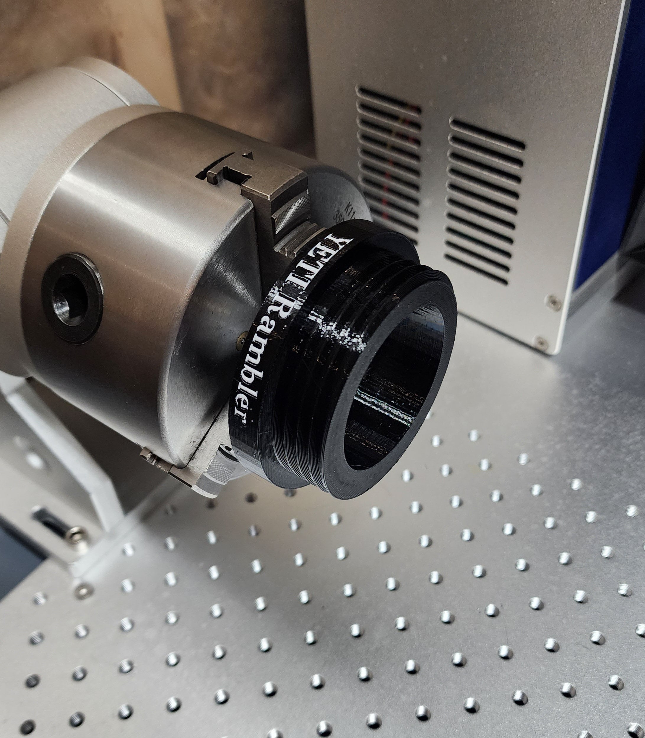 Laser Rotary Chuck Adapter for Yeti Rambler Bottles With Threaded Lids ...