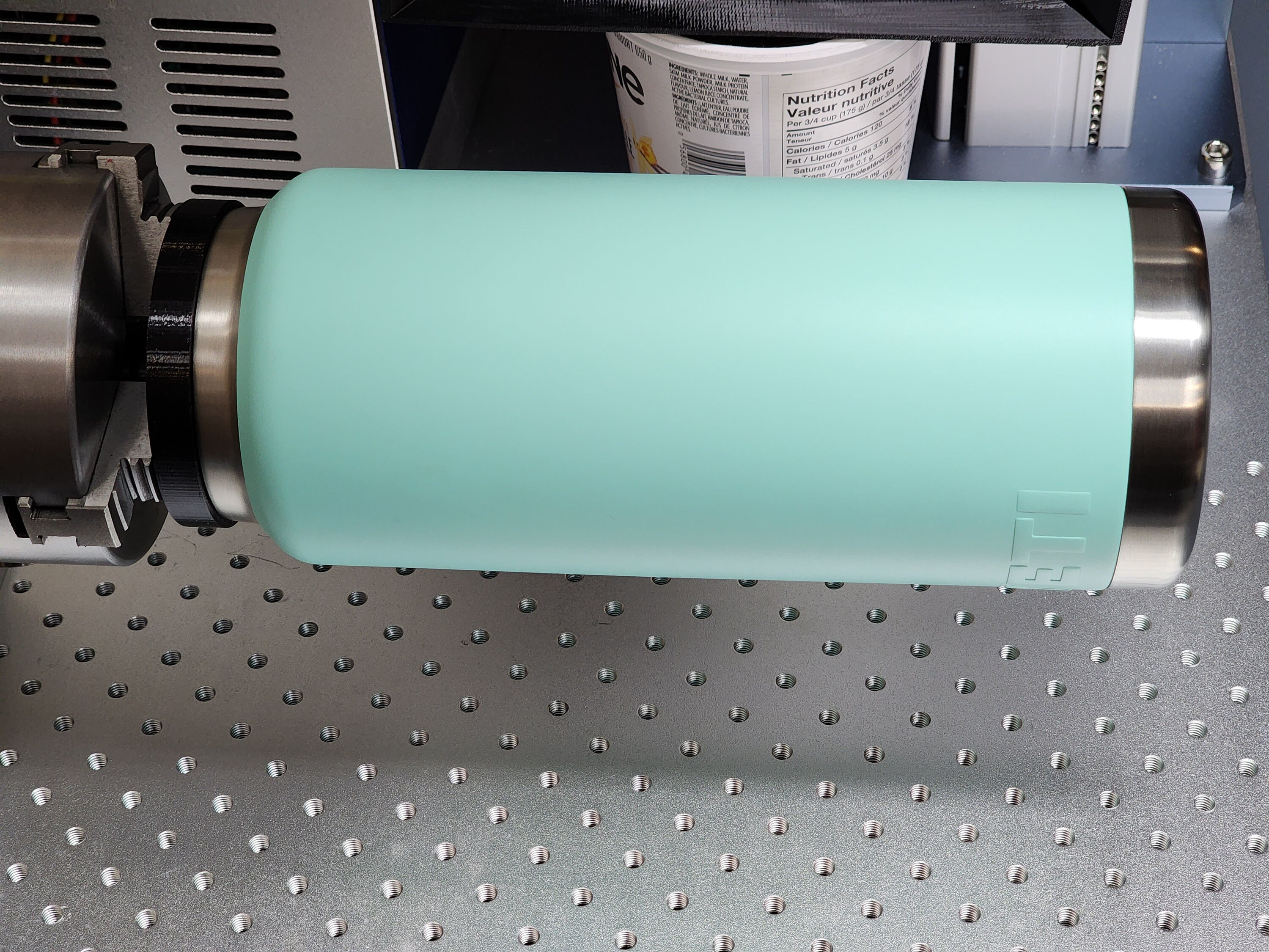 Laser Rotary Chuck Adapter for Yeti Rambler Bottles With Threaded Lids ...