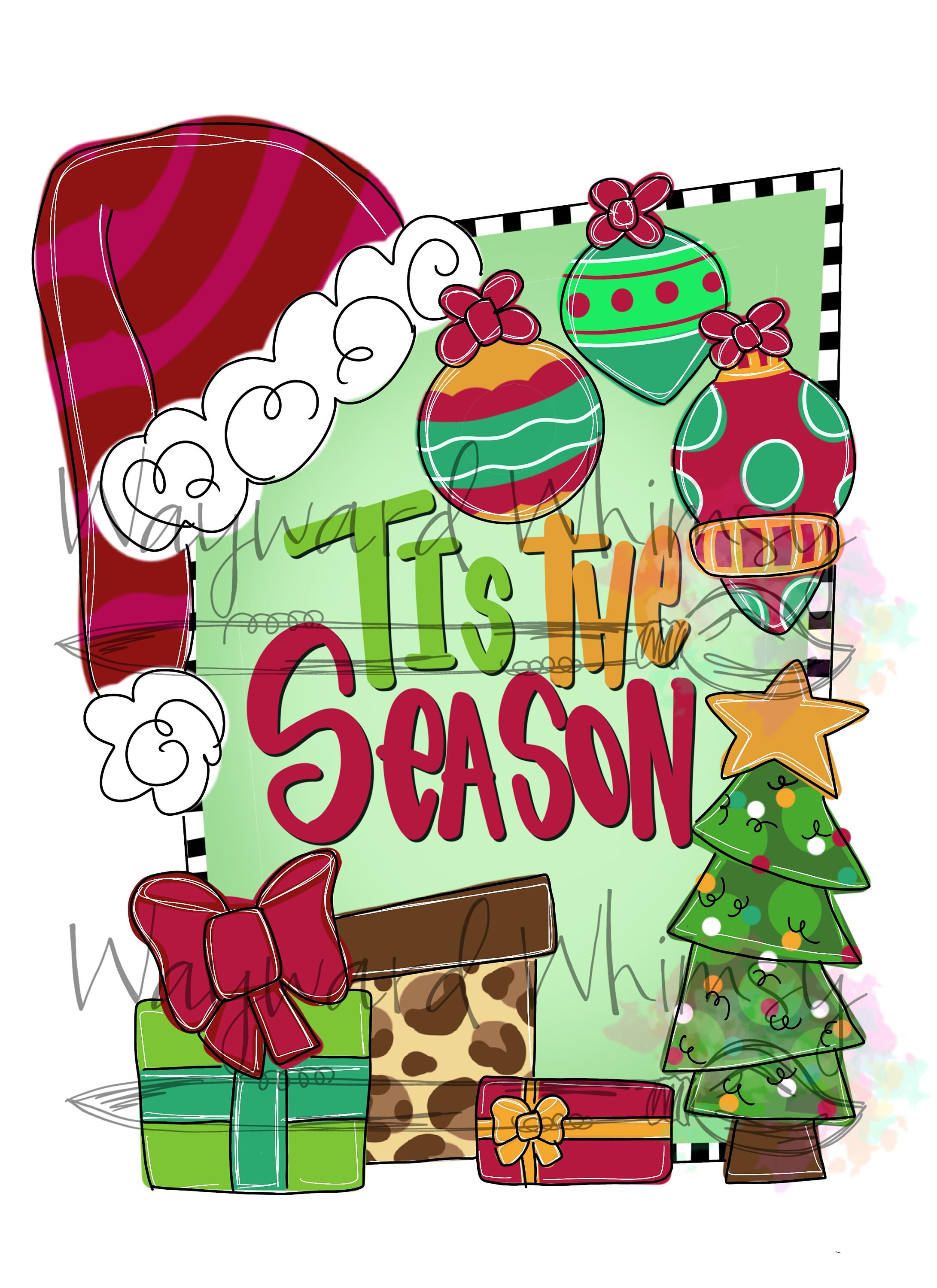 Tis the Season Christmas Png File Digital Download - Etsy