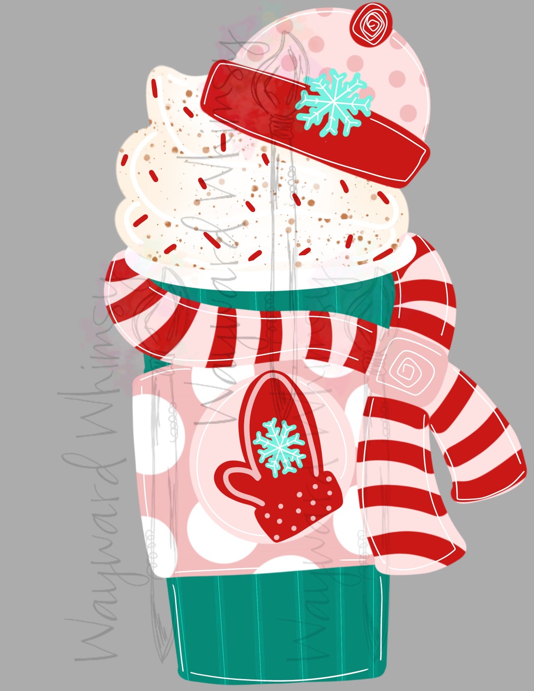 Coffee- Latte- Winter Png File- Digital Download- Sublimation File ...