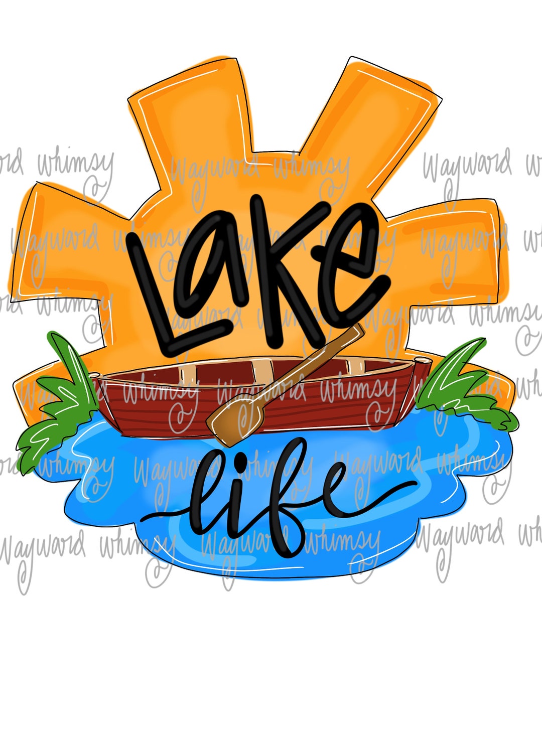 Lake Life- Png File- Digital Download- Sublimation File- Digital ...