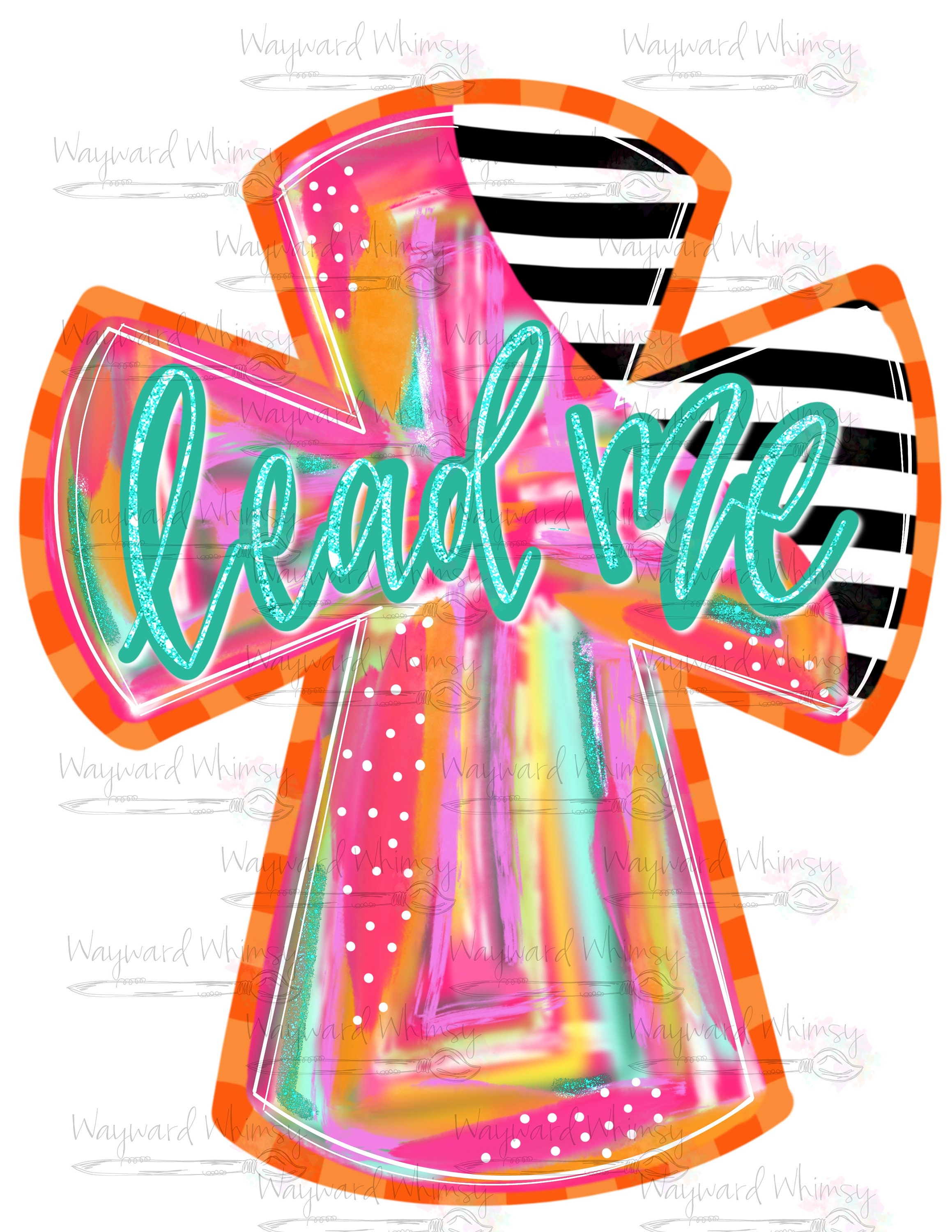 Lead Me Abstract Cross Design - Png File- Digital Download- Sublimation ...