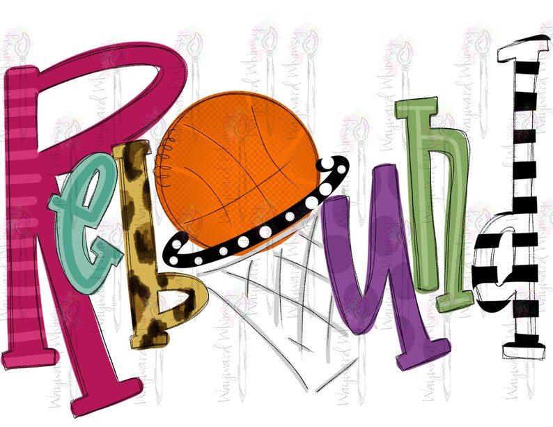 Basketball REBOUND - Png File- Digital Download- Sublimation File ...