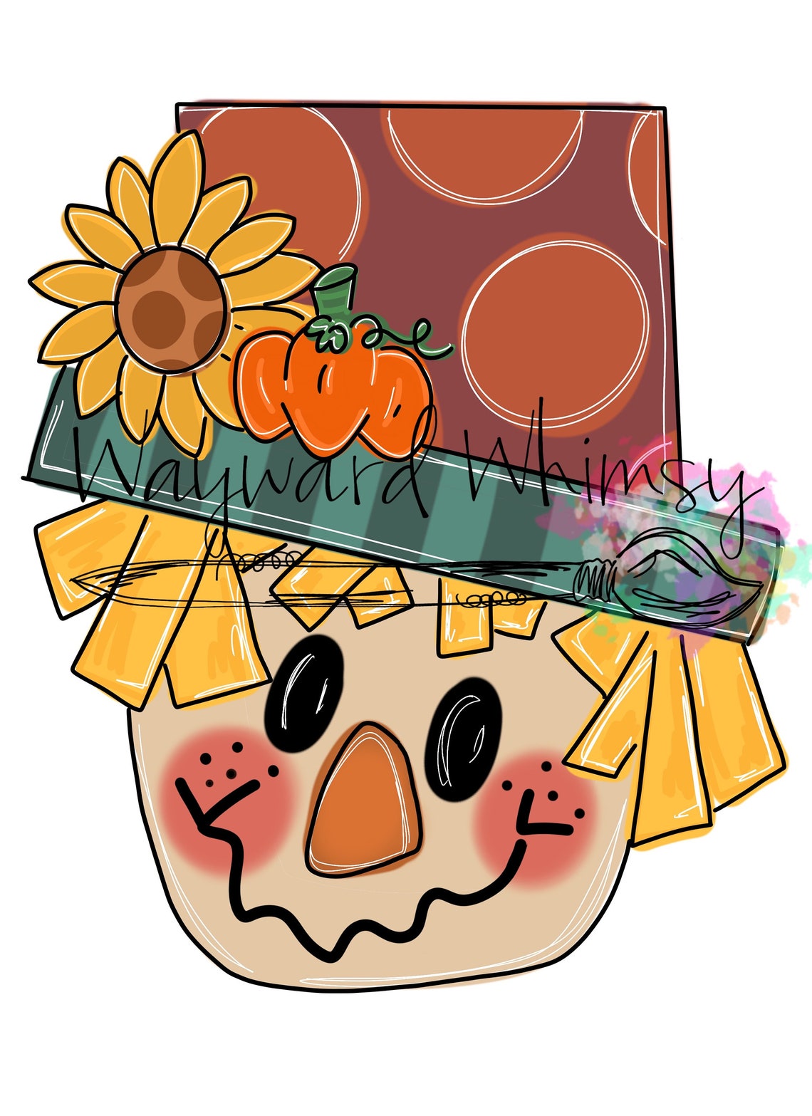 Fall Scarecrow- Png File- Digital Download- Sublimation File- Digital ...