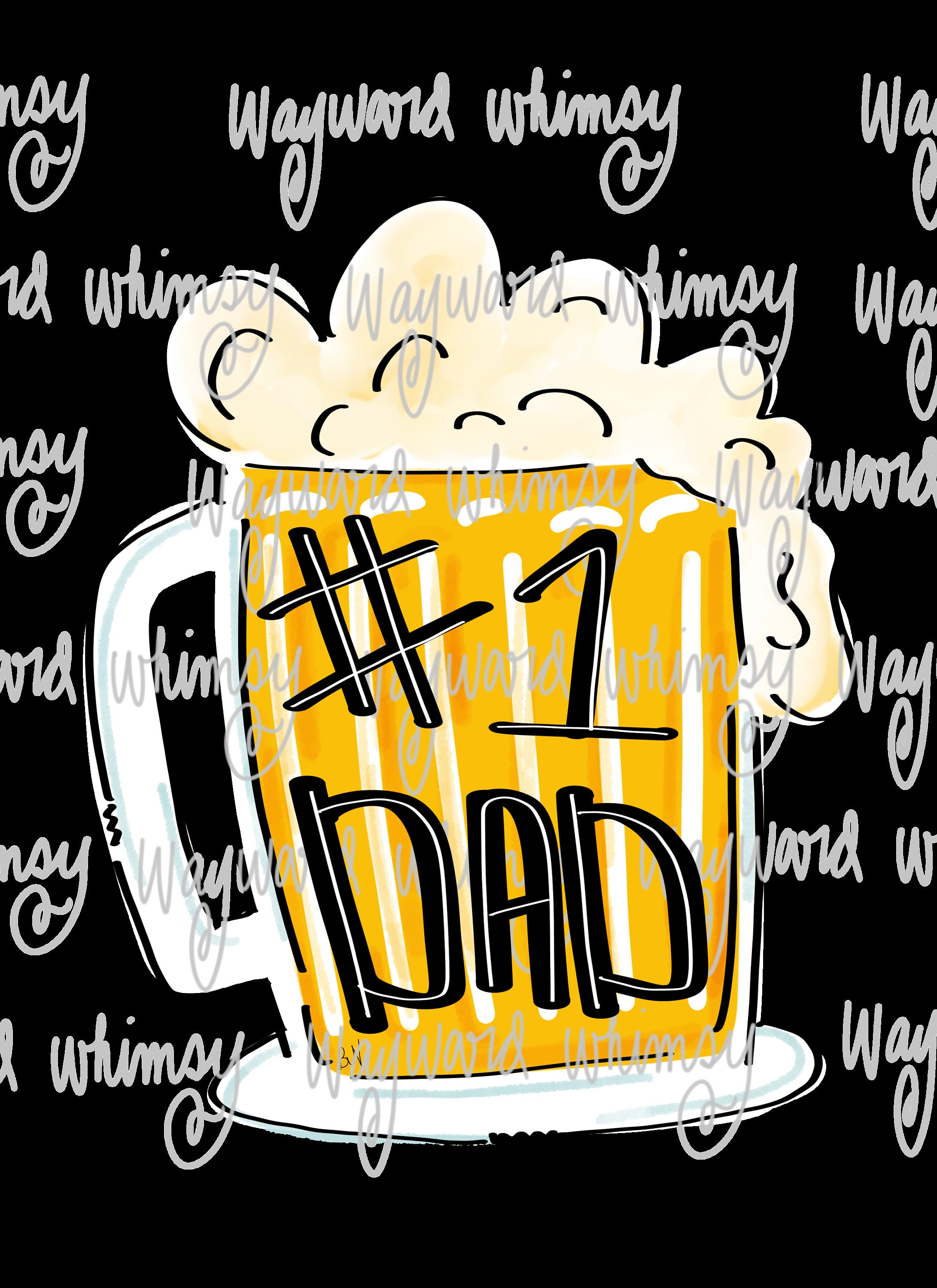 Number 1 Dad Beer Mug Number One Dad Png File Digital Download ...