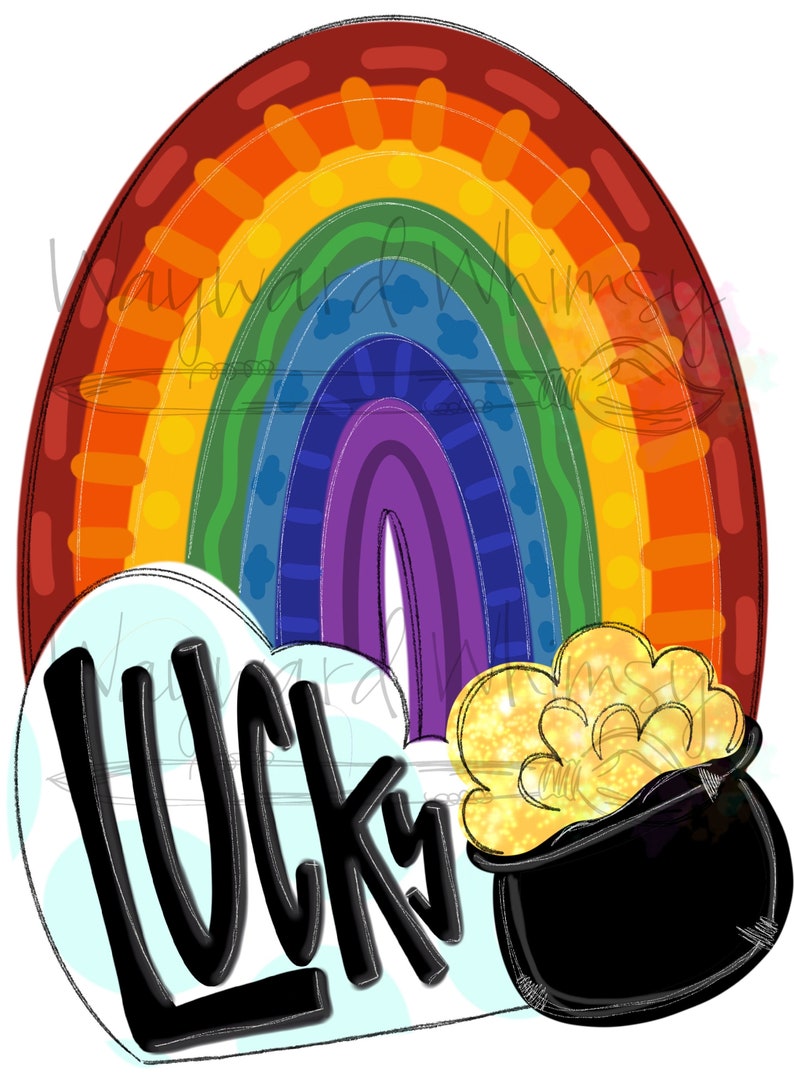 Lucky Pot of Gold - Png File- Download- Sublimation- Digital- DTG ...