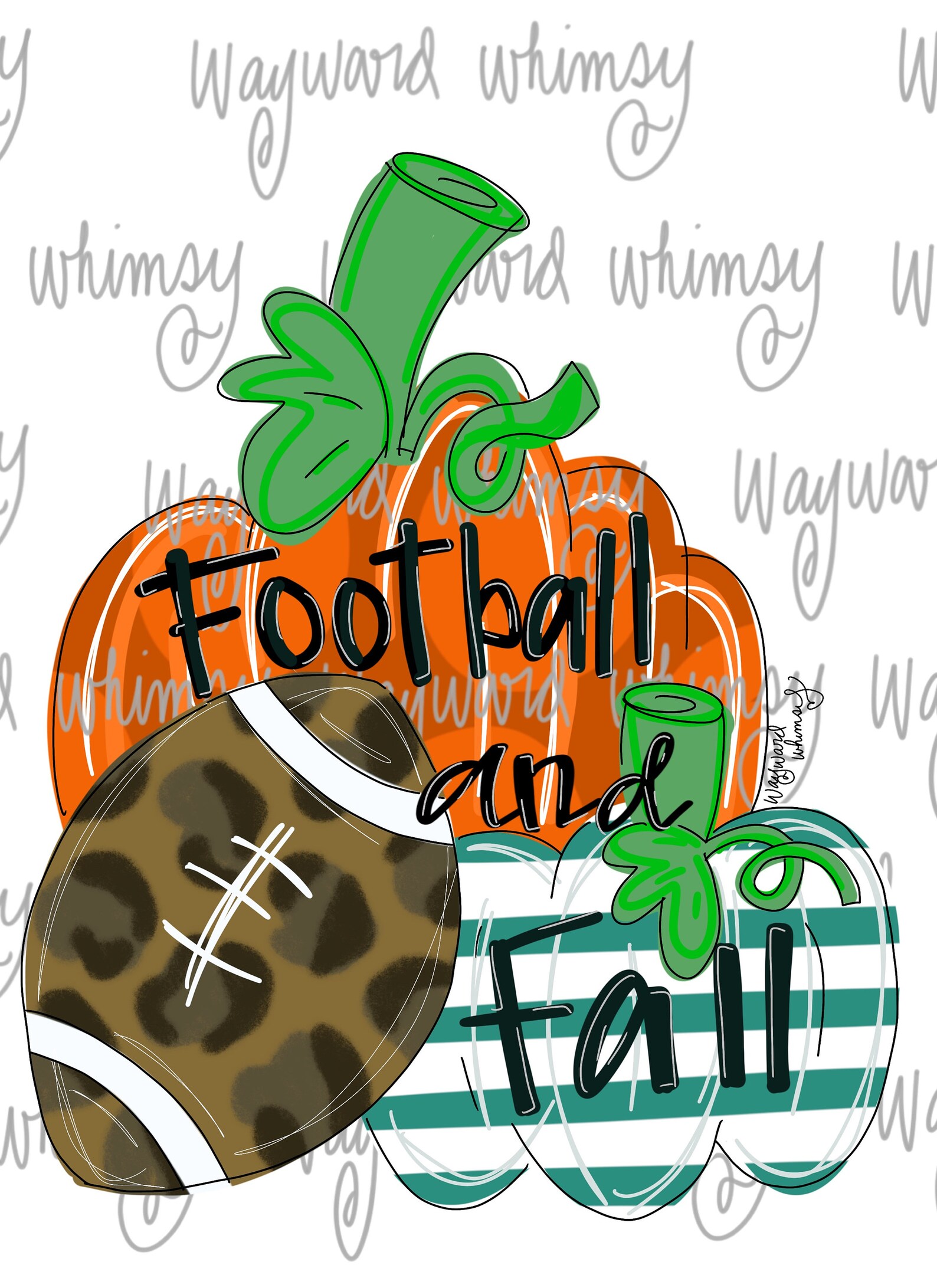 Football and Fall- Tailgate- Fall Pumpkin - Png File- Digital Download ...