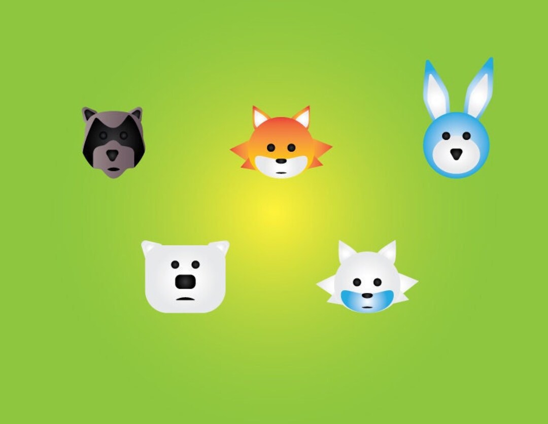 Animal 2D Clip Art - Etsy