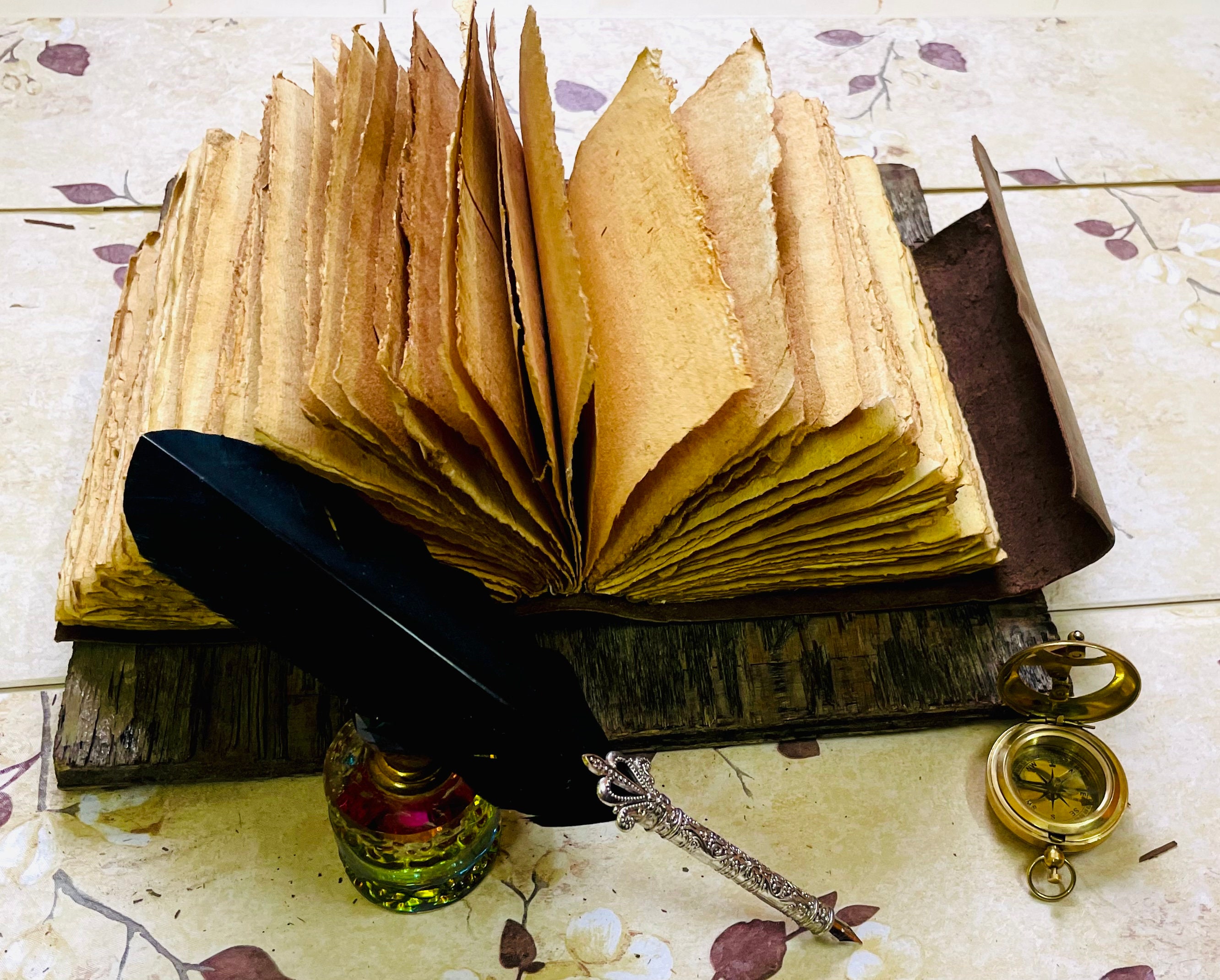 Blank Spell Book of Shadows Leather Strength Journal Grimoire - Etsy