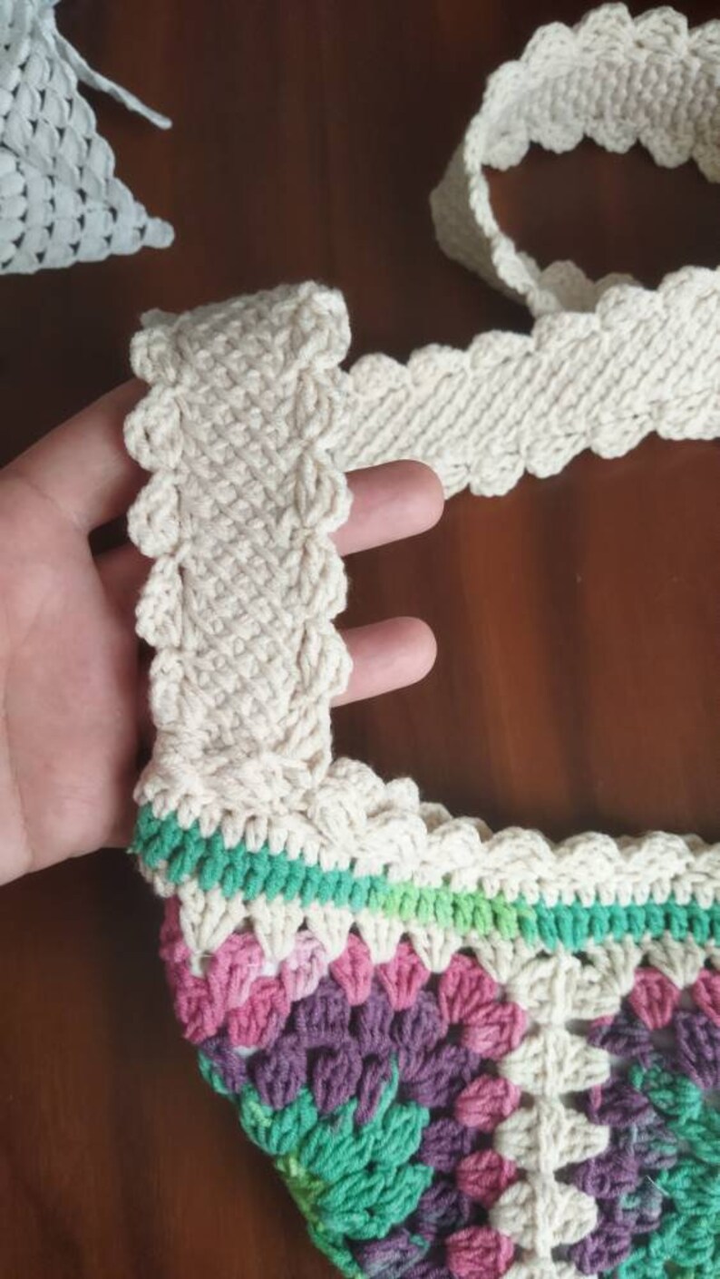 Crochet Bum Bag, Granny Square Crossbody Bag, Festival Shoulder Bag ...