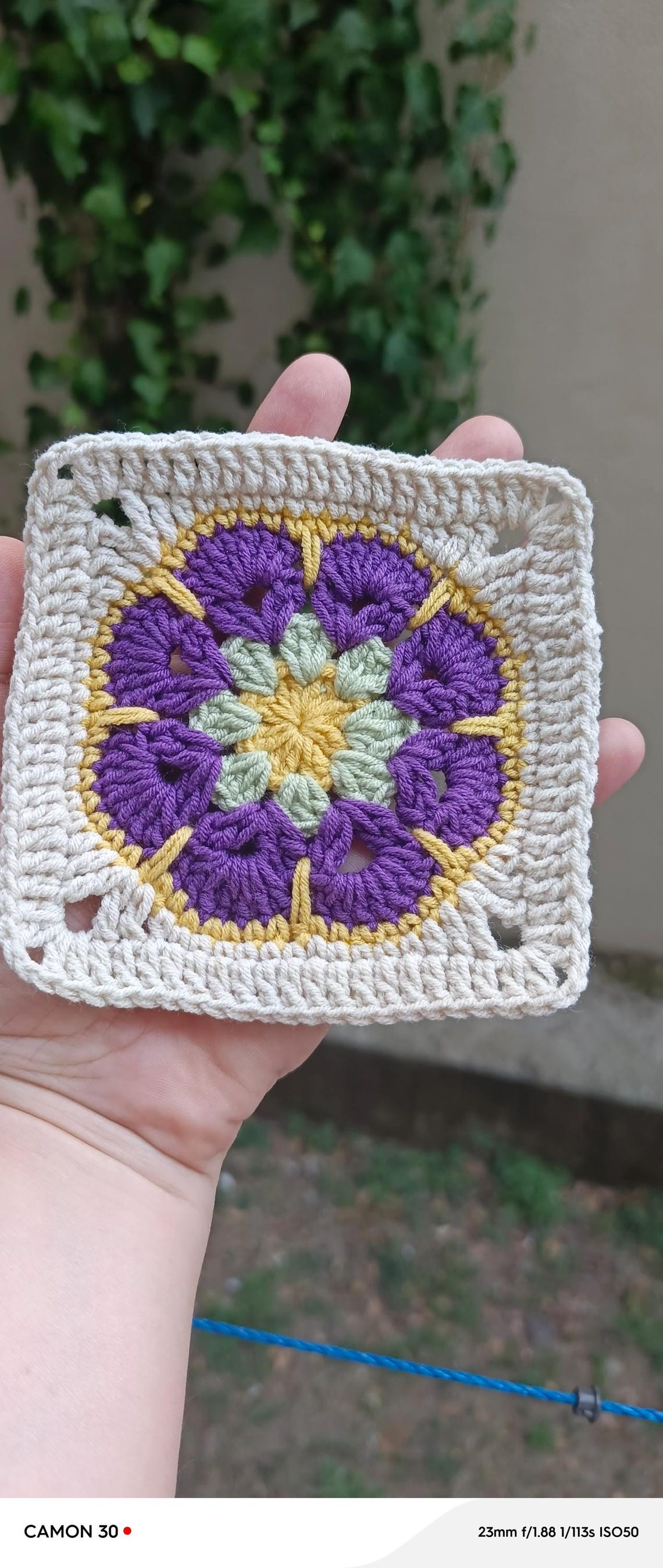 DIY Crochet Flower Granny Square Set of 12, Ready Afghan Granny ...
