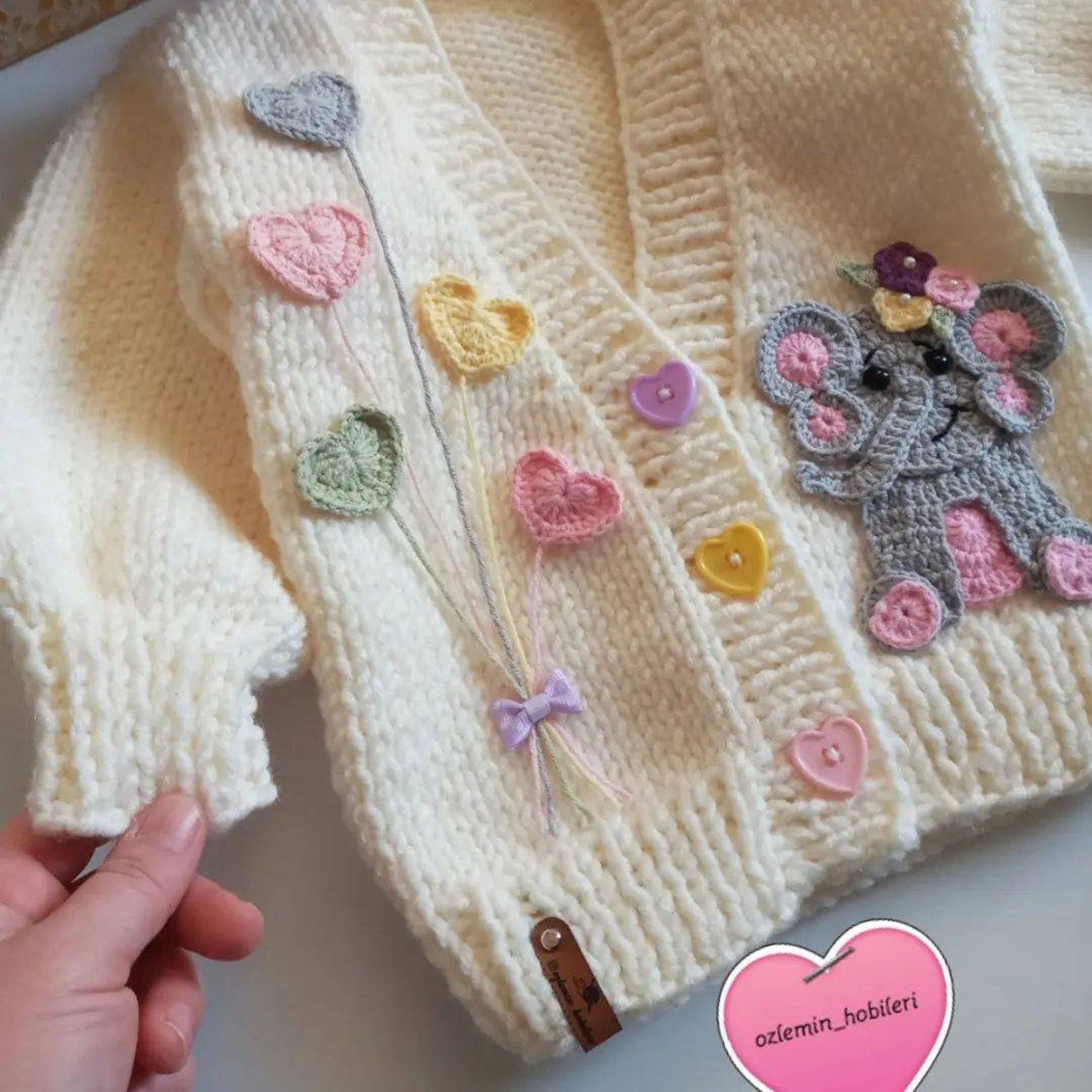 Knit Child Girl Cardigan Sweater, Cottonhandmade Kids Clothes, Child ...