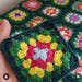 DIY Crochet Granny Square Set of 12, Ready Afghan Granny, Handmade Coat ...