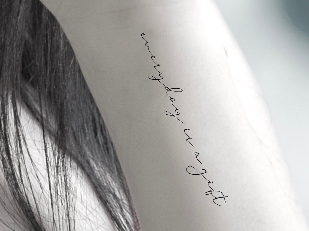 Cursive Writing Tattoos Names