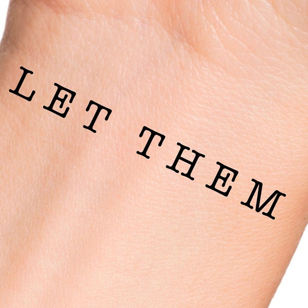 Let Them Tattoo - Etsy