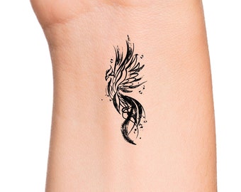Phoenix Temporary Tattoo Still I Rise Phoenix - Etsy