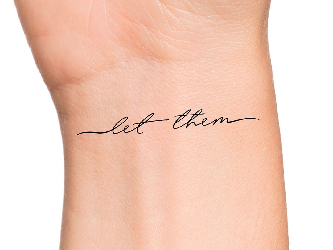Let Them Temporary Tattoo - Etsy
